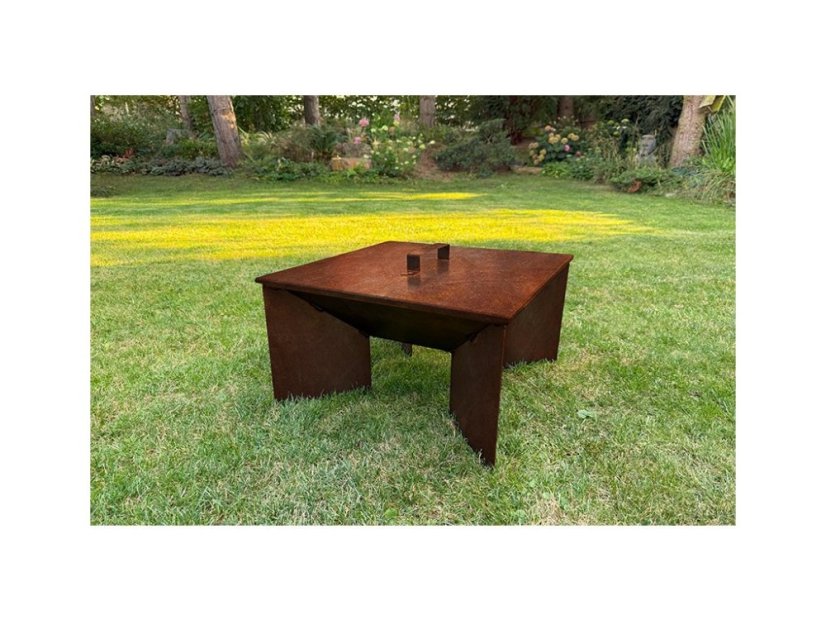 Corgarden Zahradní ohniště VÍKO 1019 50 x 50 x 1 cm Corten :: Zahrada v ...